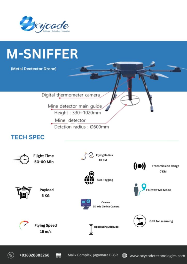 M – SNIFFER (Metal Detector Drone) – Oxycode Technologies